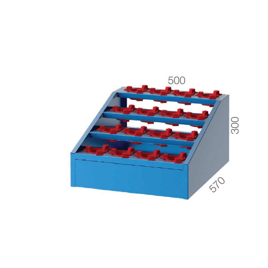 2755 Desktop Cnc Stand With 16 Cnc Morse Holders Koçel
